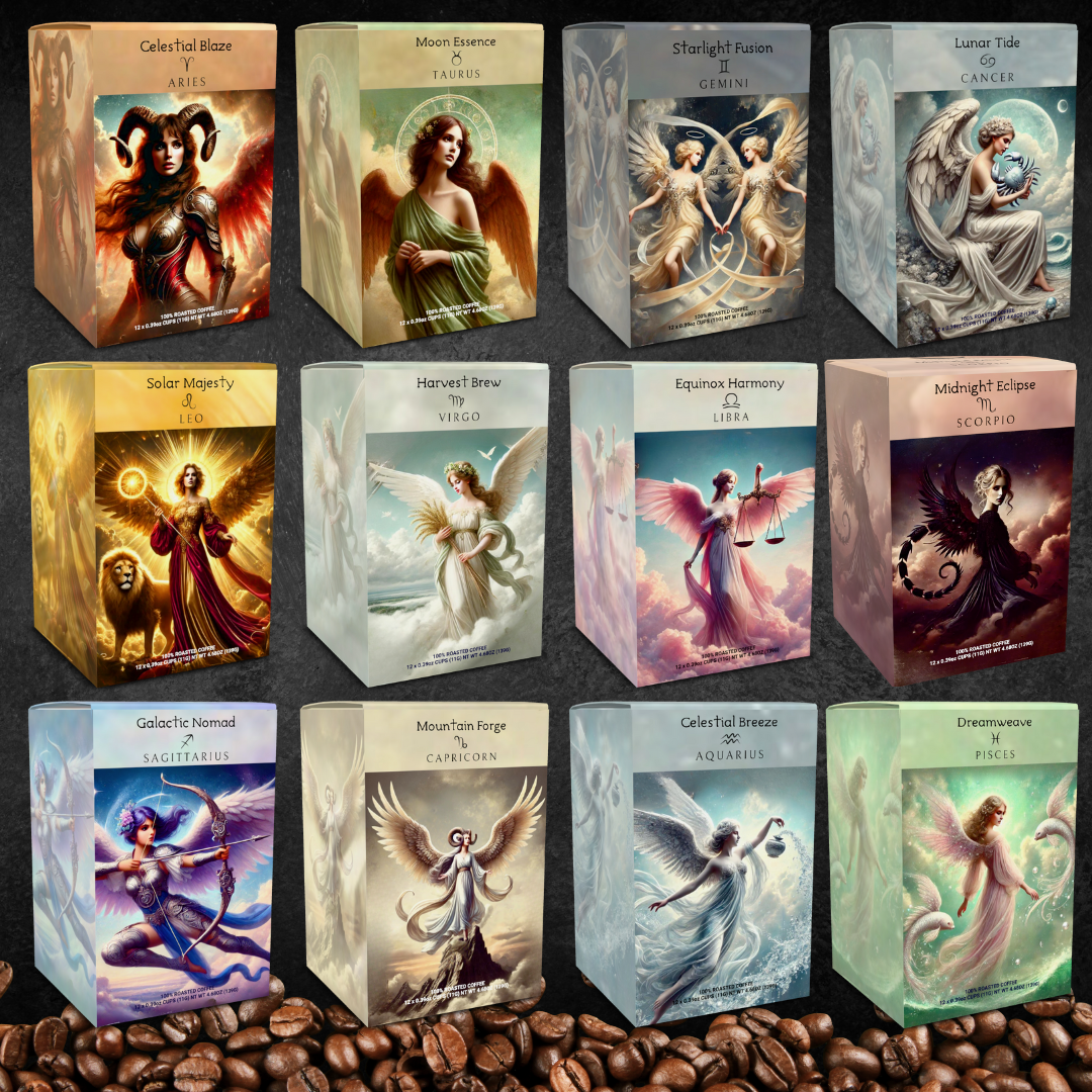 Zodiac Angels Pod Cups | Single-Serve Zodiac Coffee – Ethereal Realm ...