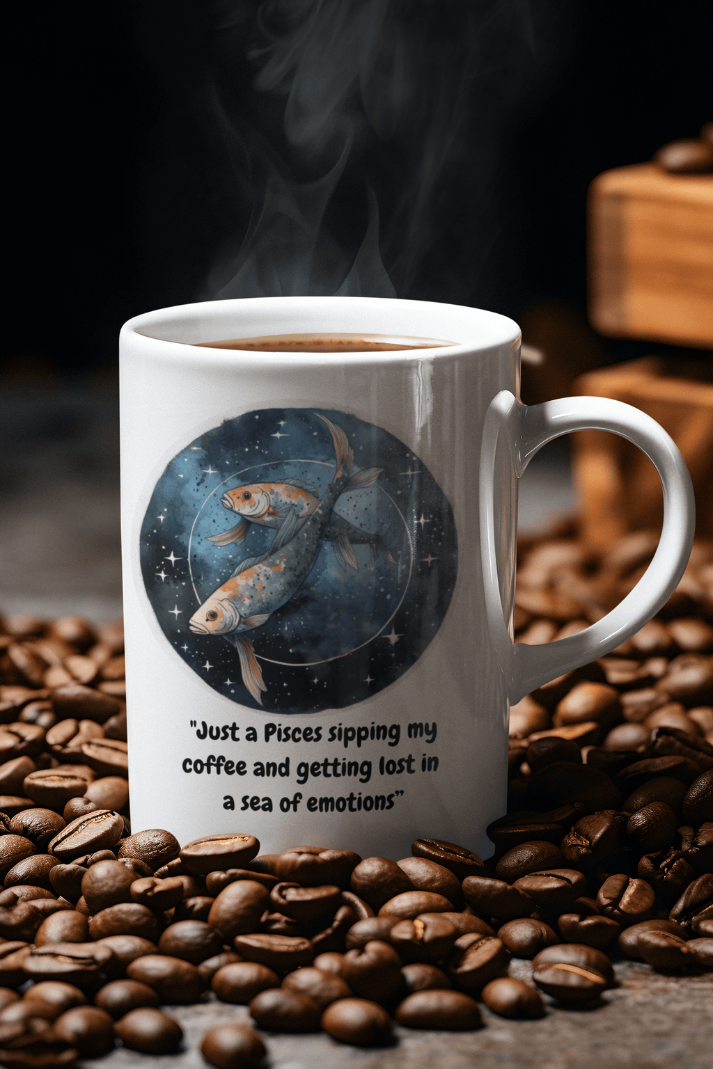 Pisces Cosmic Zodiac Mug – Ethereal Realm Reserve